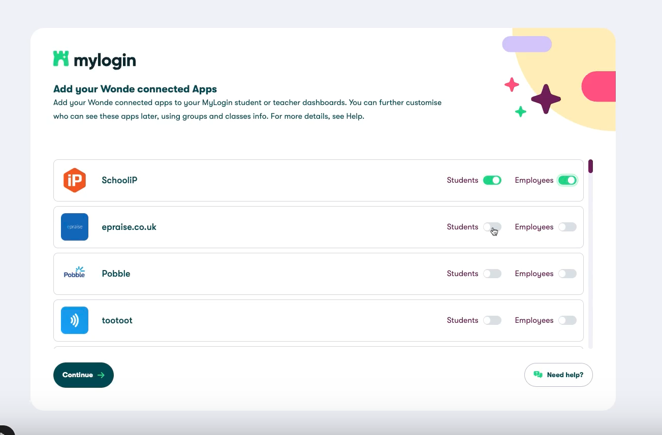 Initial set up of MyLogin for schools using Wonde – MyLogin