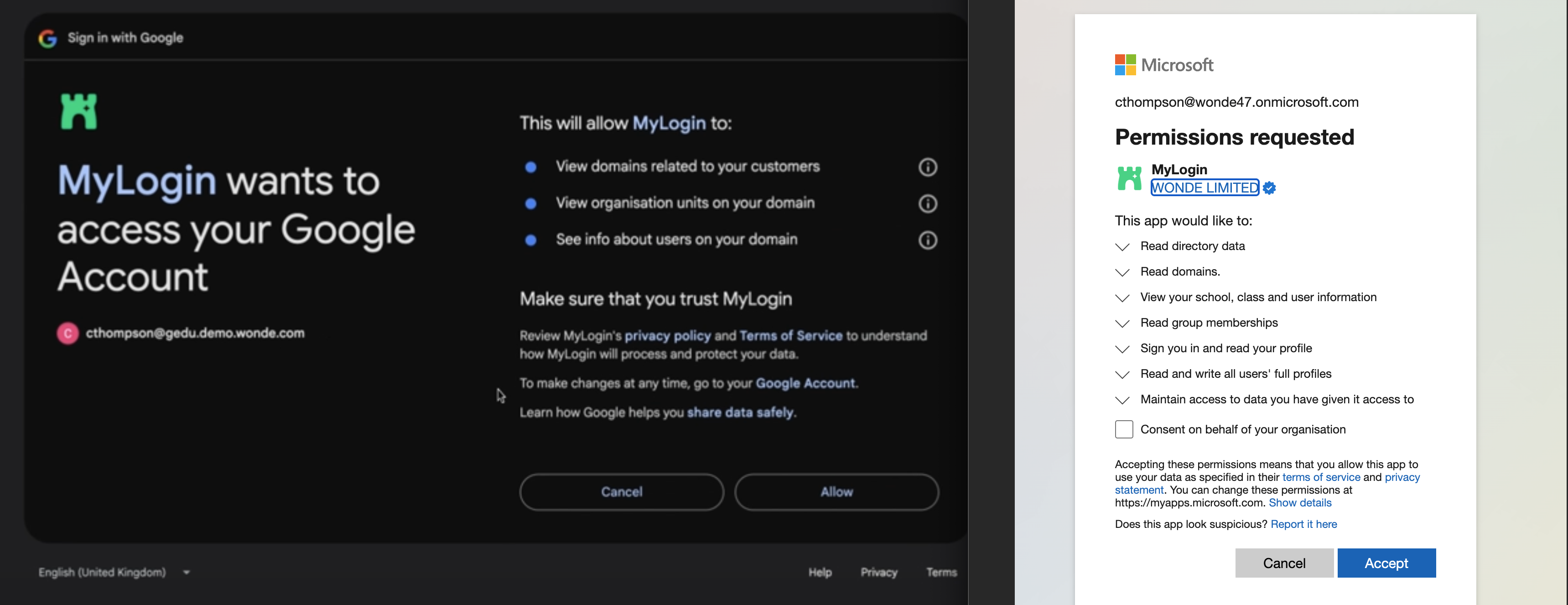 Initial set up of MyLogin for schools using Wonde – MyLogin